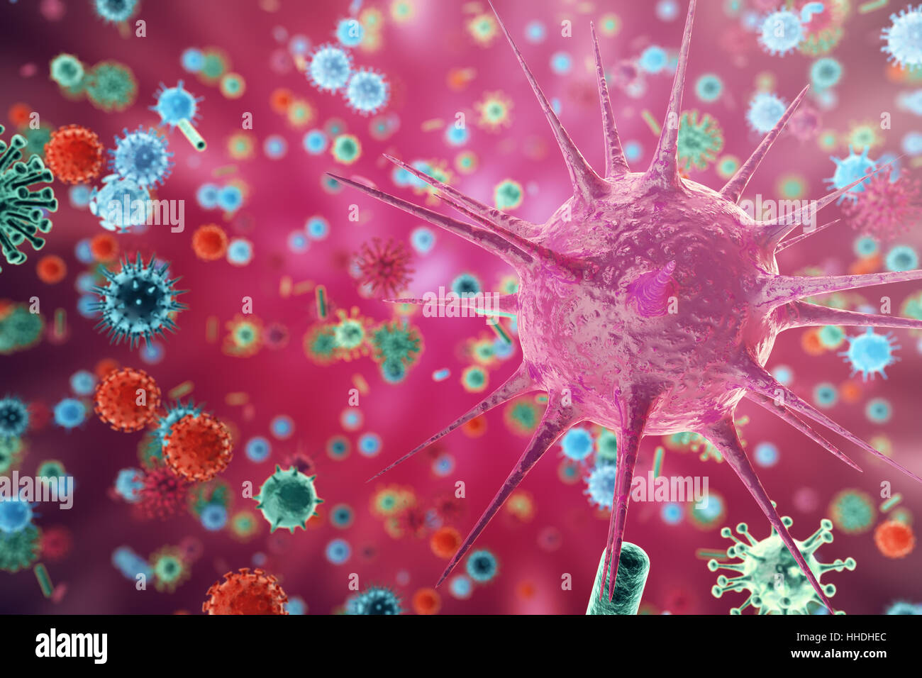 Swine flu virus microscope hi-res stock photography and images - Alamy