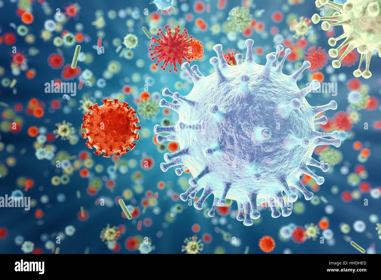 Swine flu virus microscope hi-res stock photography and images - Alamy