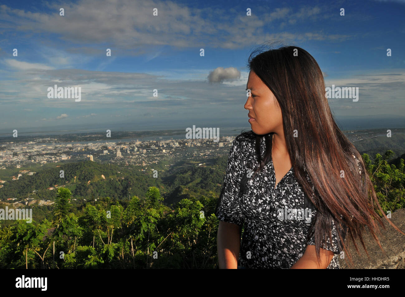 woman, look-out, sight, view, outlook, perspective, vista, panorama ...