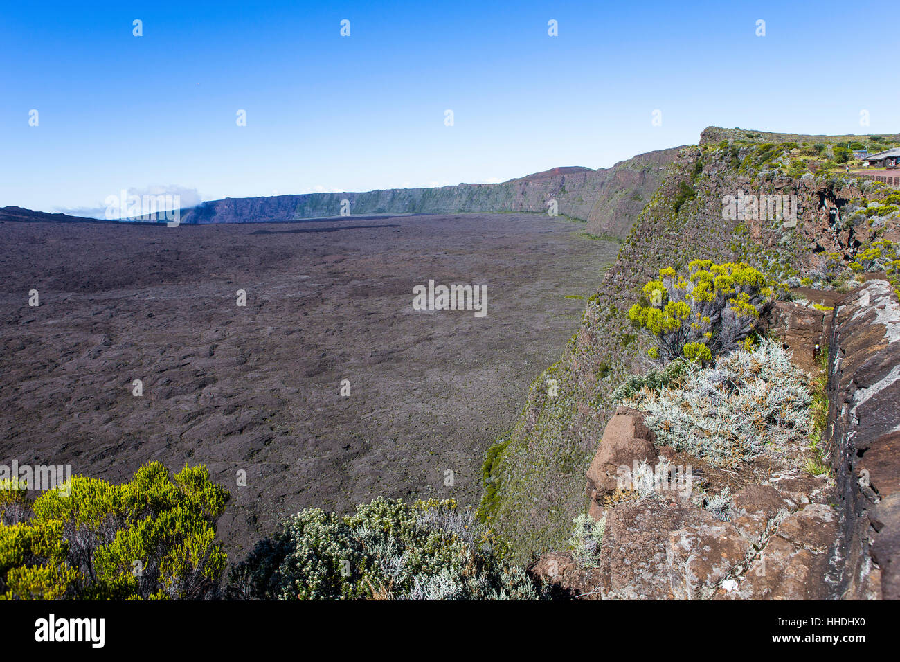 Piton de la Fournaise volcano, Reunion island, indian ocean, France ...