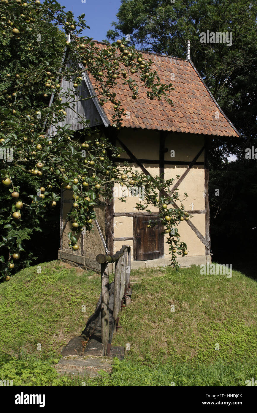 bucolic, tree, romanticism, frame-work, idyll, granary, path, way ...