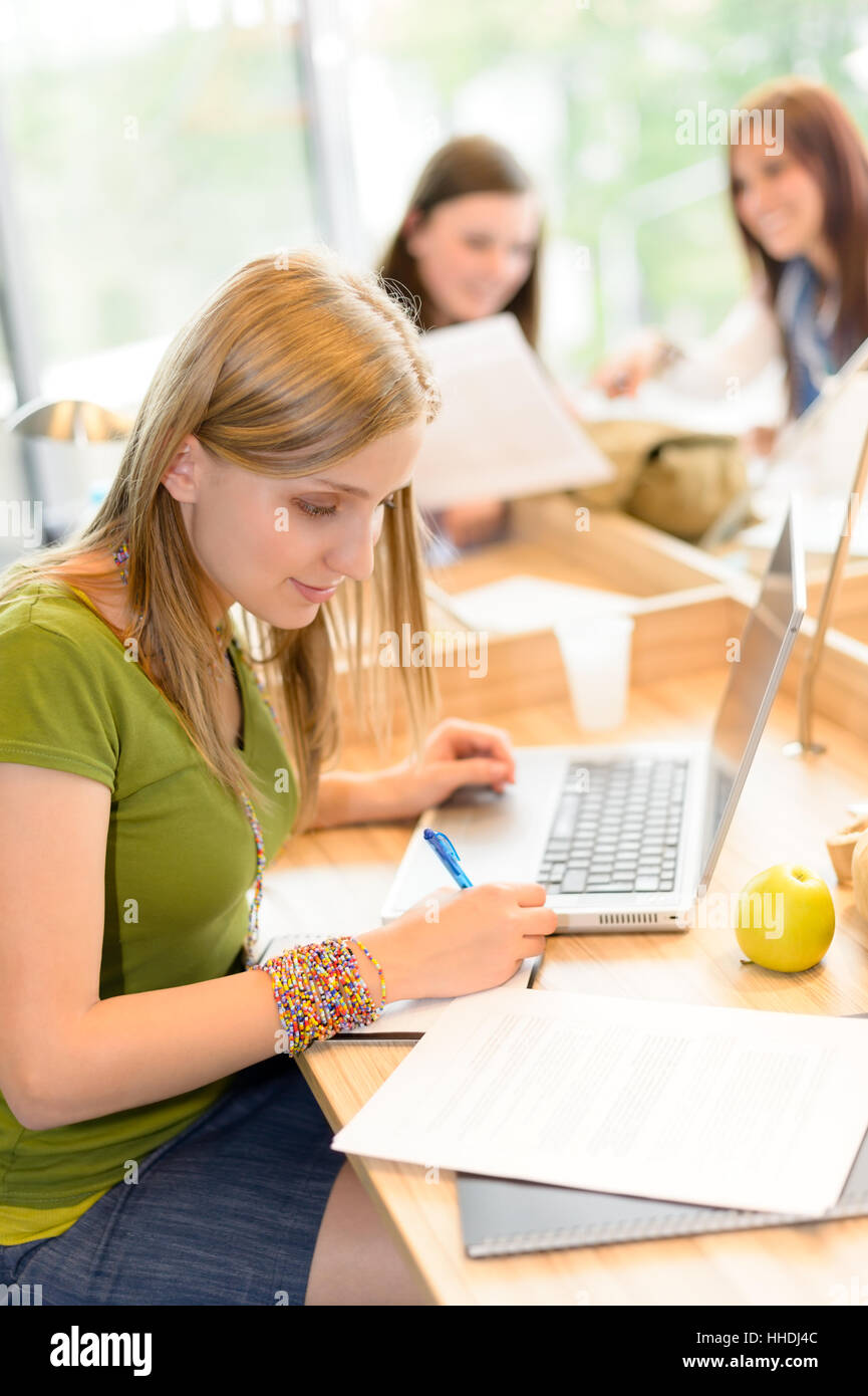 woman, study, laptop, notebook, computers, computer, laugh, laughs ...