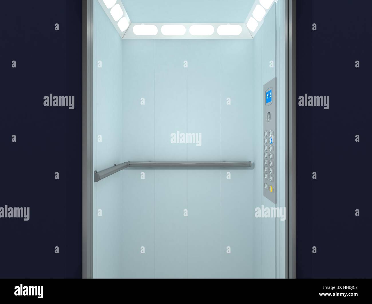 wait, waiting, hall, elevator, lift, corridor, board, colour, modern ...