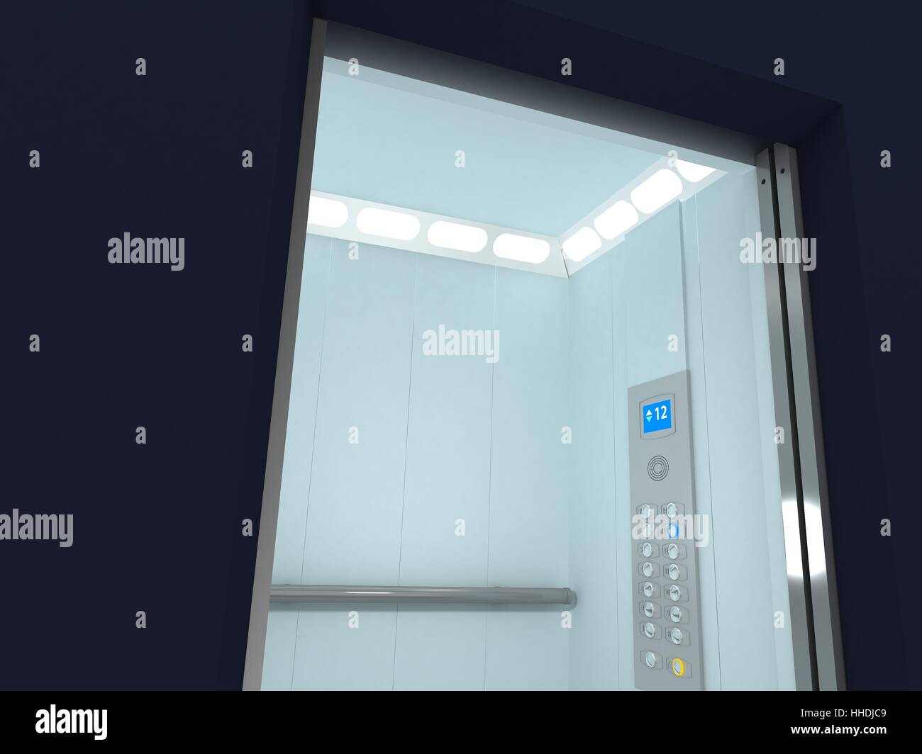 wait, waiting, hall, elevator, lift, corridor, board, colour, modern ...