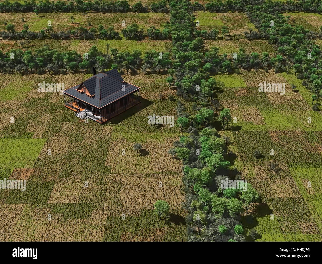 house, building, hill, agriculture, farming, field, summer, summerly ...