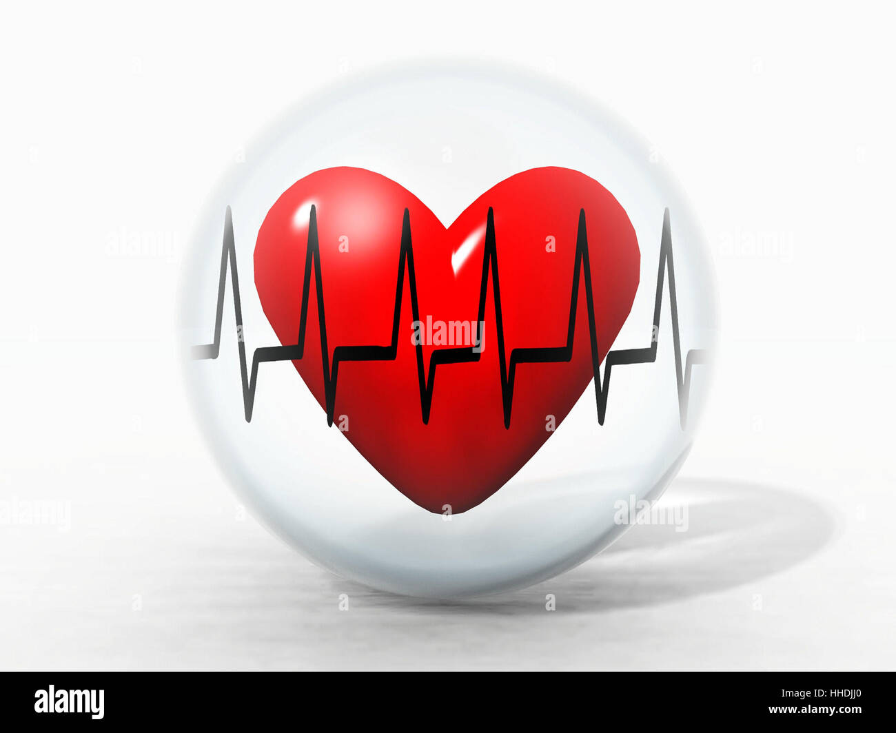 heart in a bubble Stock Photo - Alamy