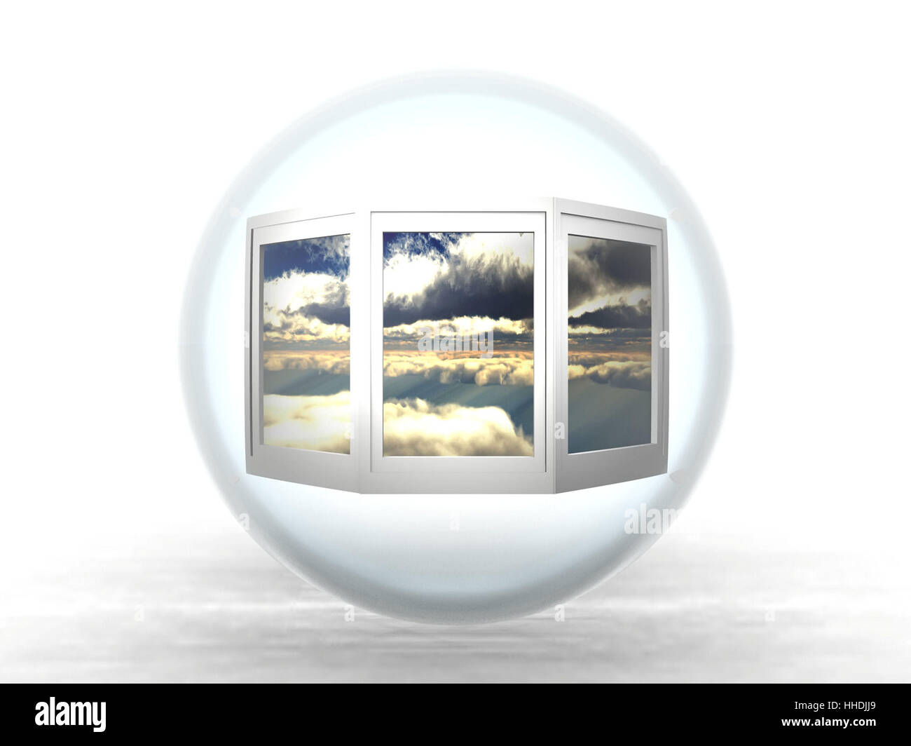 window in a bubble Stock Photo - Alamy