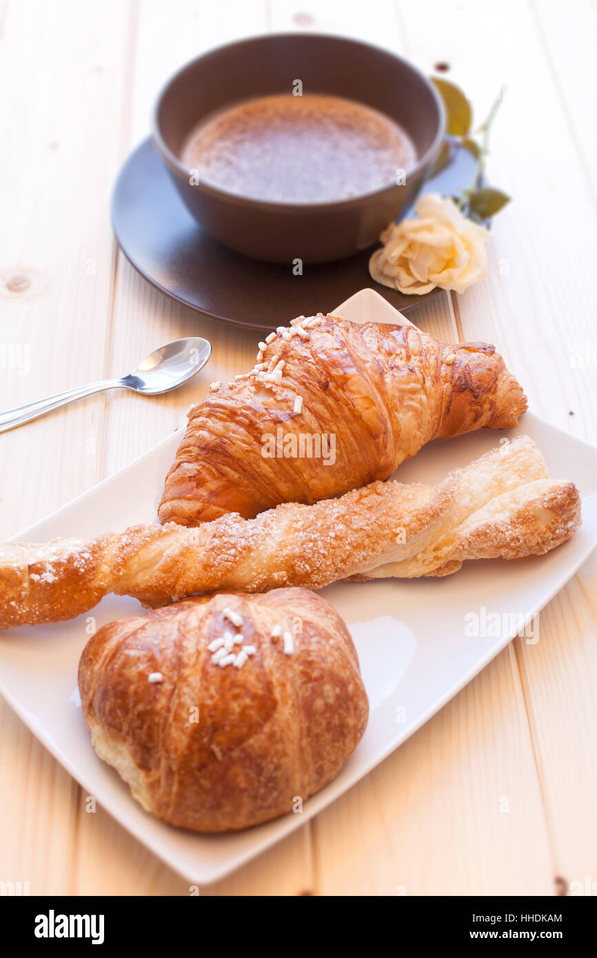 sweet, pastry, morning, cappuccino, cappuchino, coffee, dessert ...