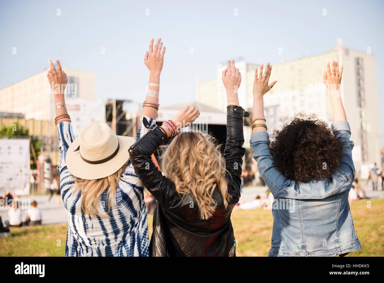Hands up and have fun Stock Photo - Alamy