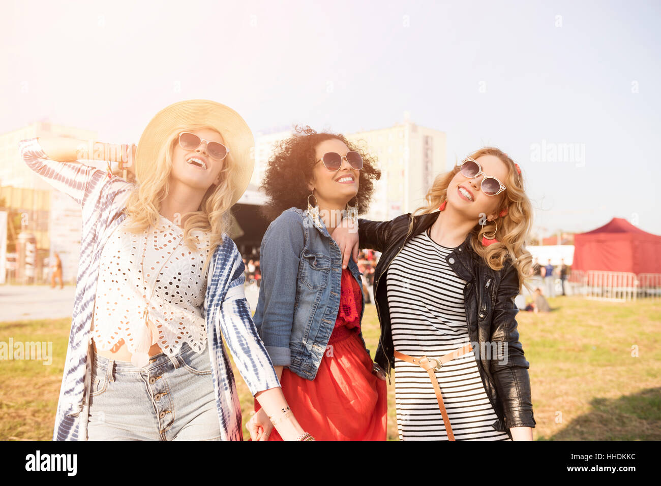 Three african girls hi-res stock photography and images - Alamy