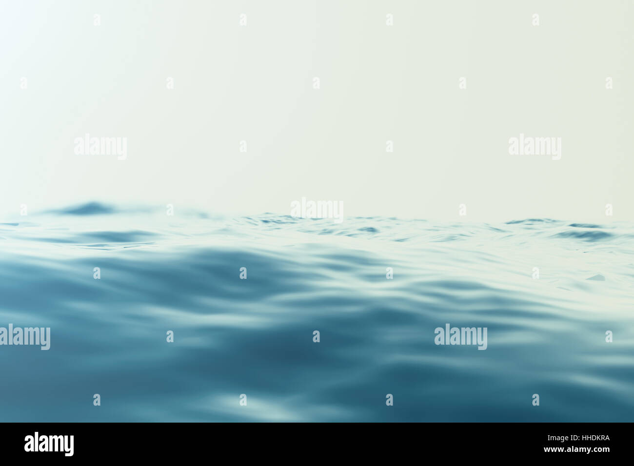 Blue water background with ripples, sea, ocean wave low angle view ...
