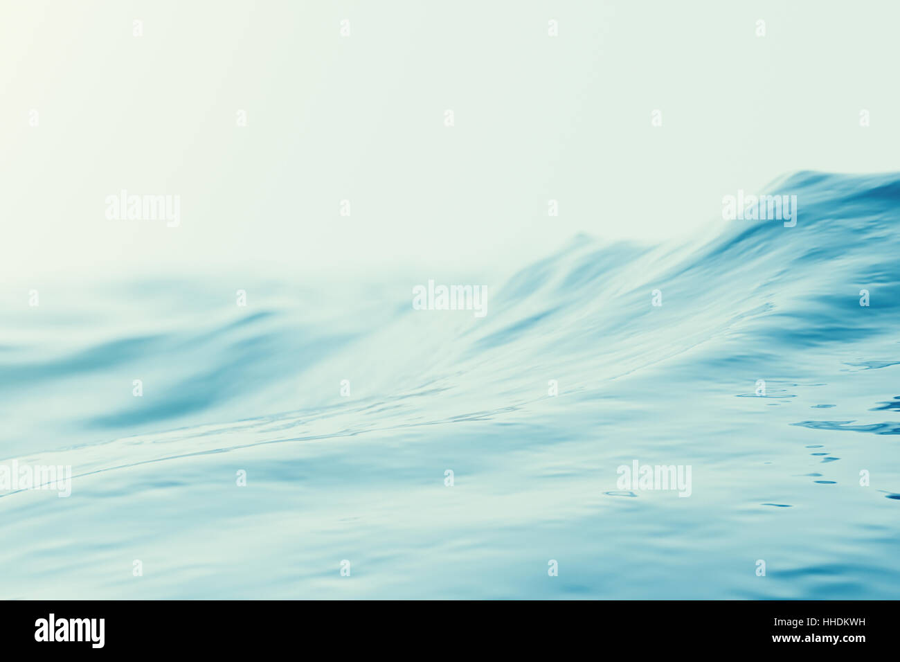 Blue water background with ripples, sea, ocean wave low angle view ...