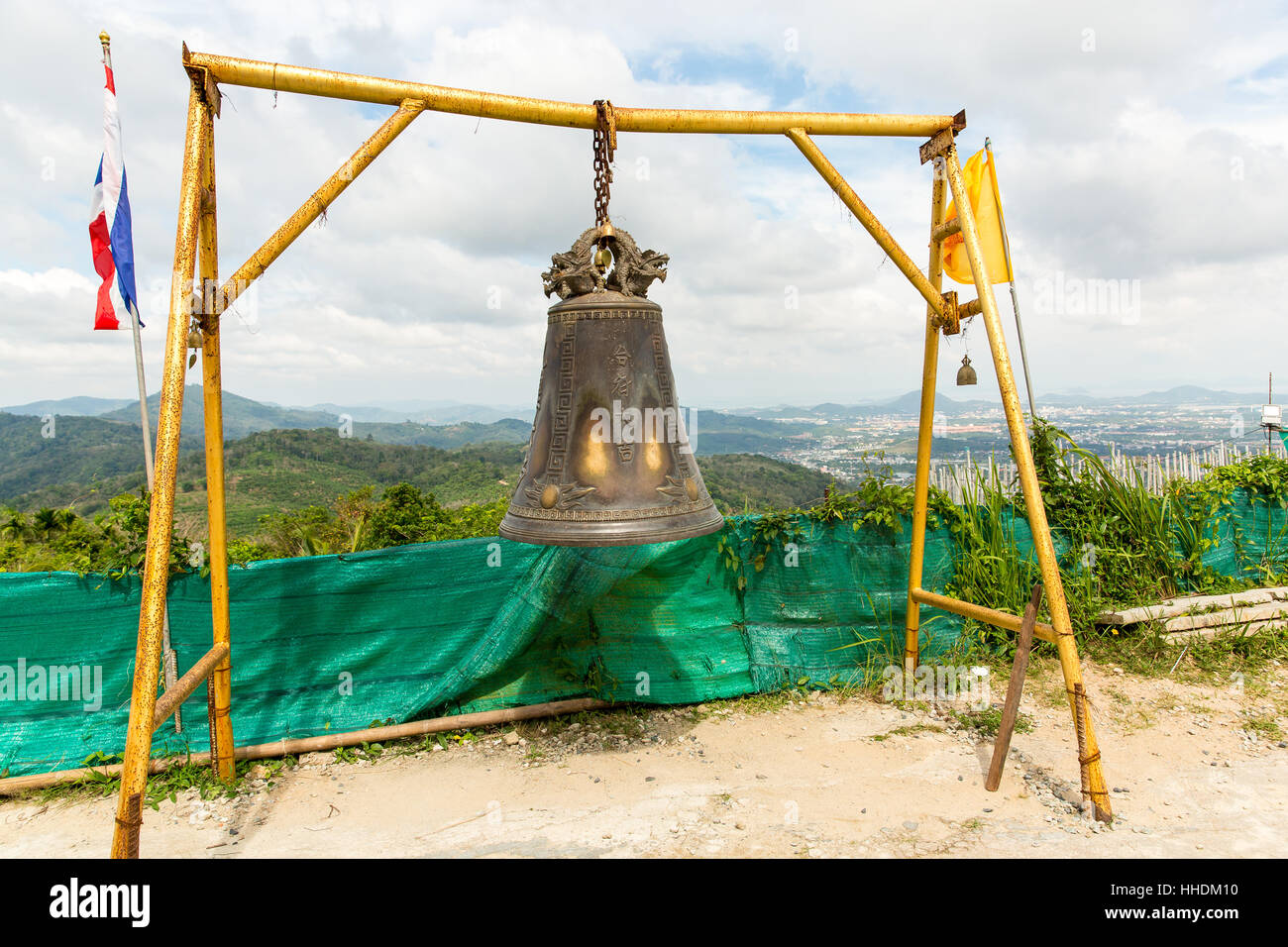 Tradition asian bell in Buddhism temple in Phuket island,Thailand ...
