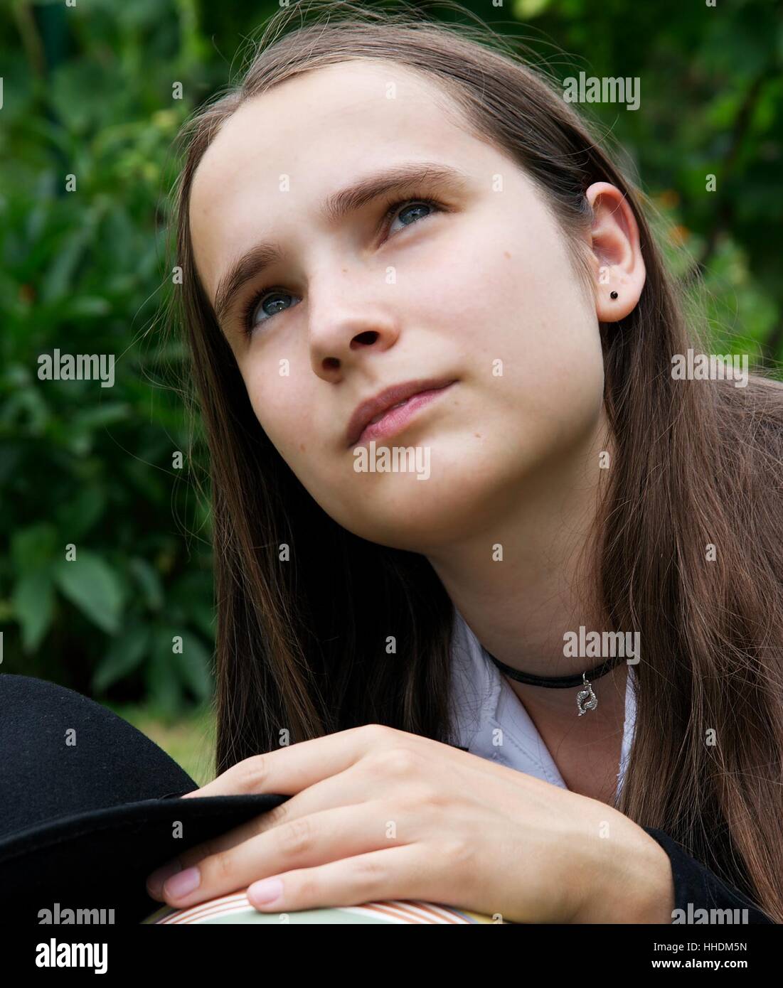 woman, portrait, look, glancing, see, view, looking, peeking, looking ...