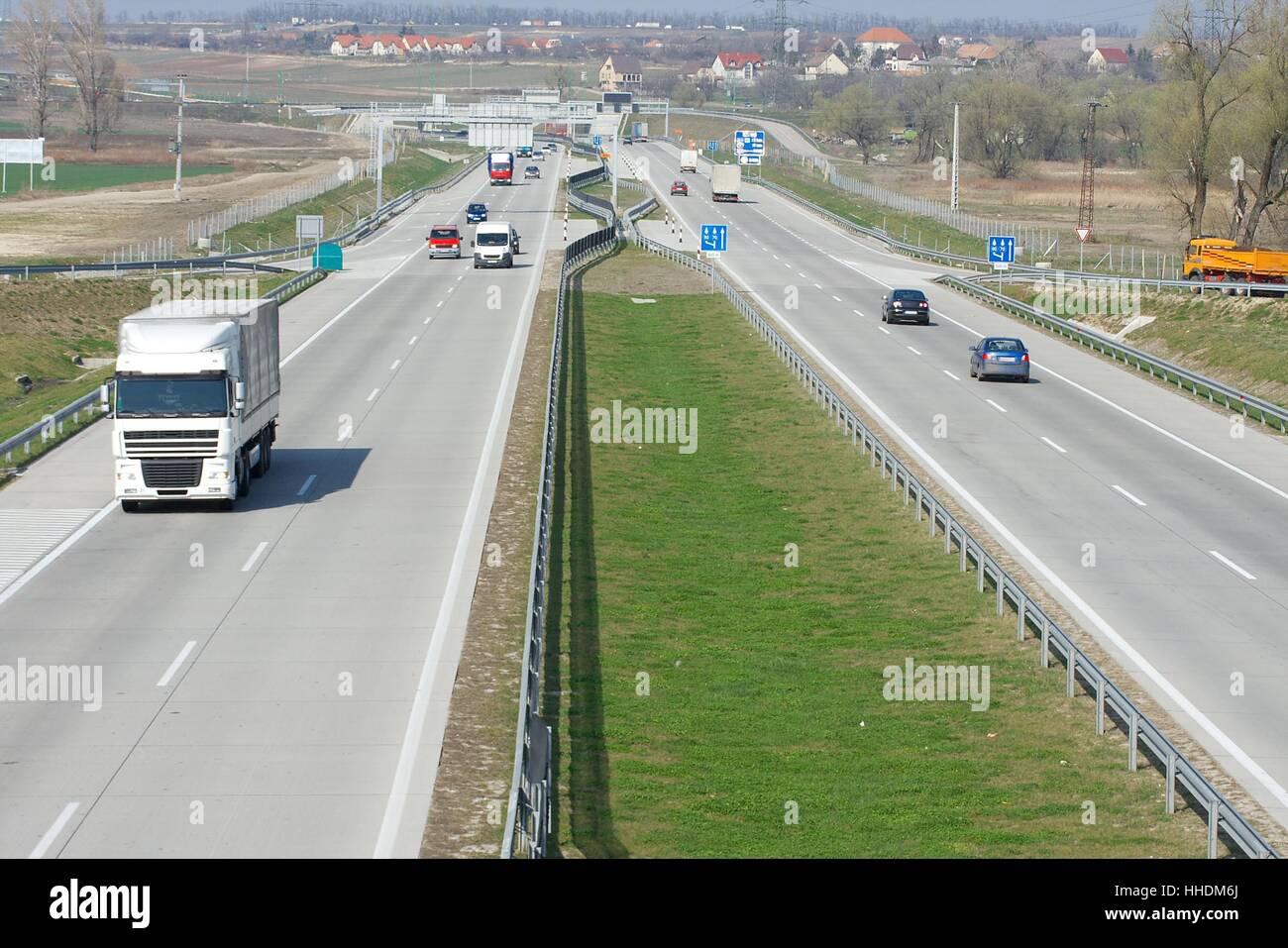 Traffic on a highway Stock Photo - Alamy