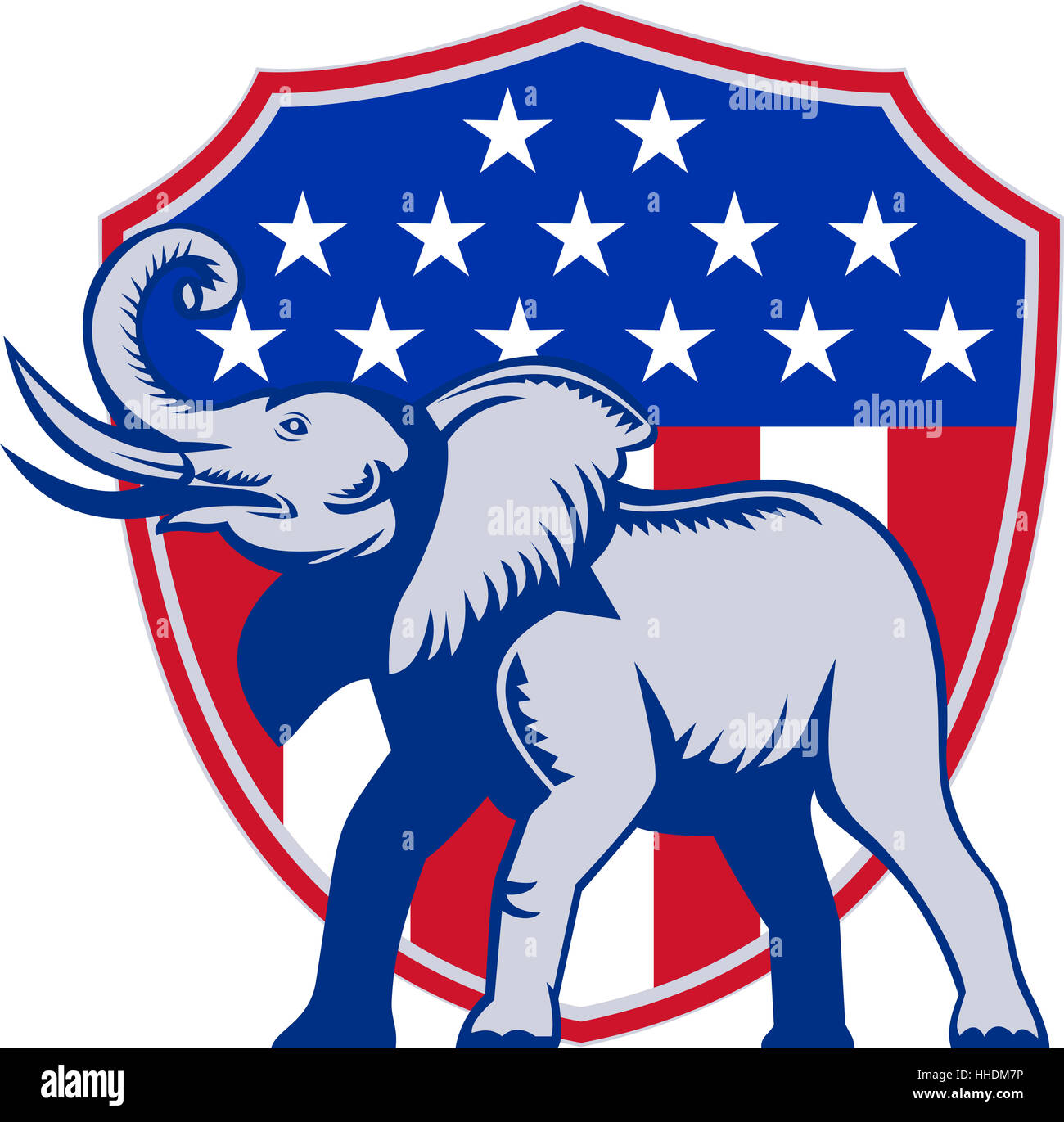 Elephant American Flag Stock Photos & Elephant American Flag Stock ...