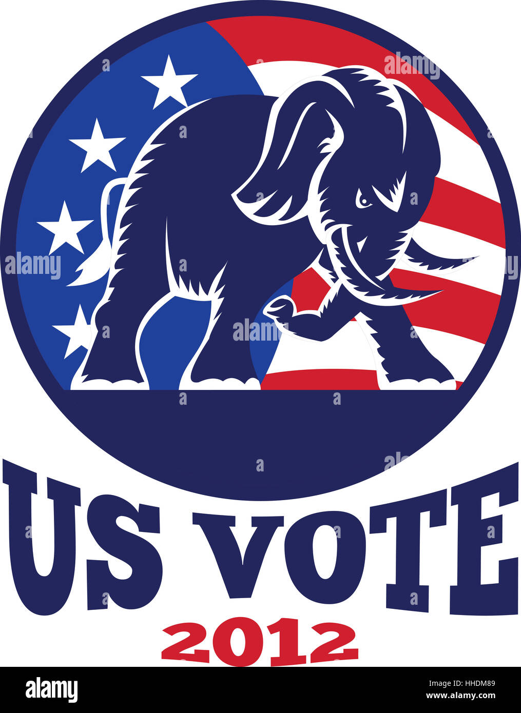 graphics, american, animal, elephant, usa, illustration, flag, vote ...