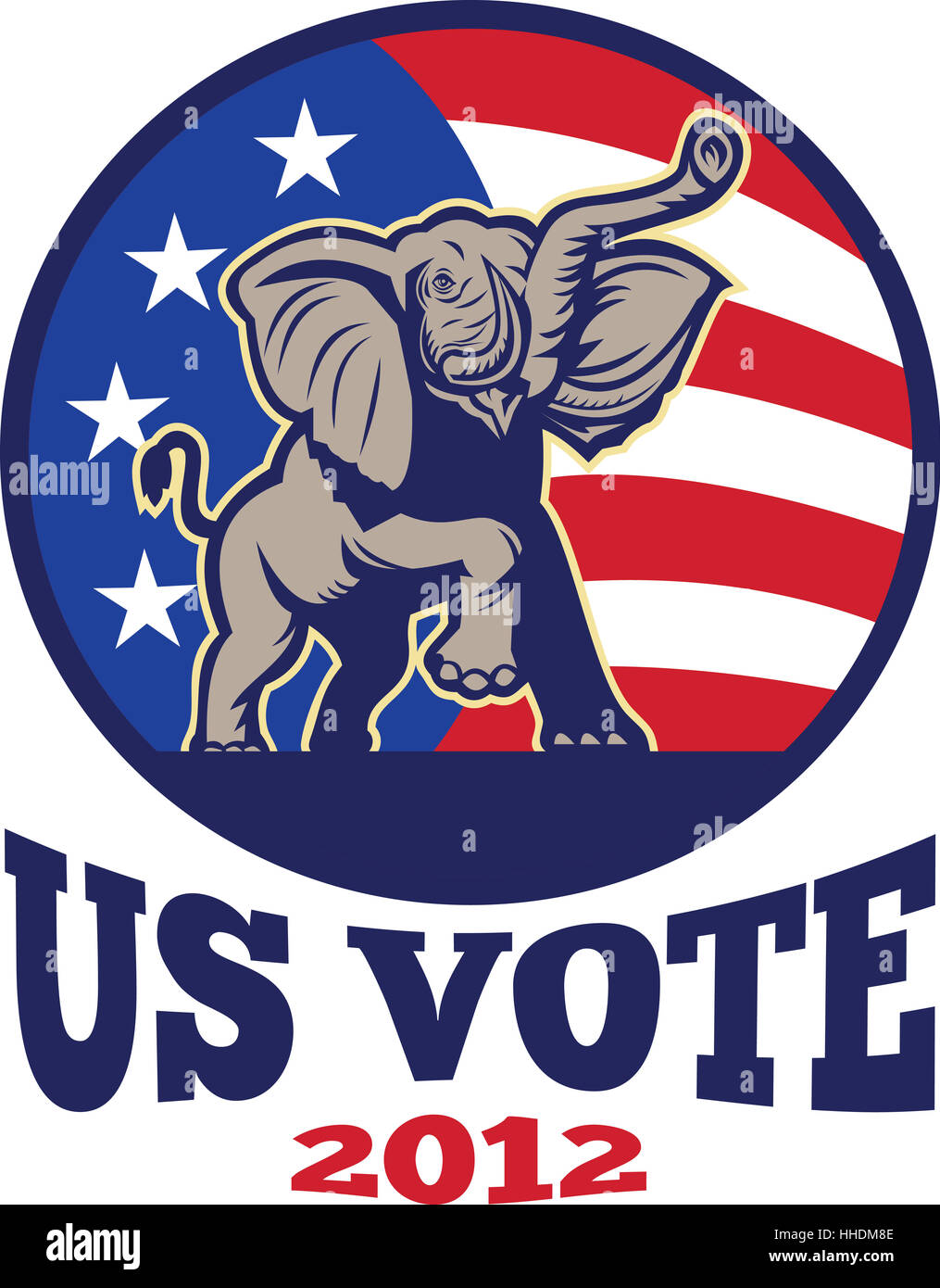 graphics, american, animal, elephant, usa, illustration, flag, vote ...