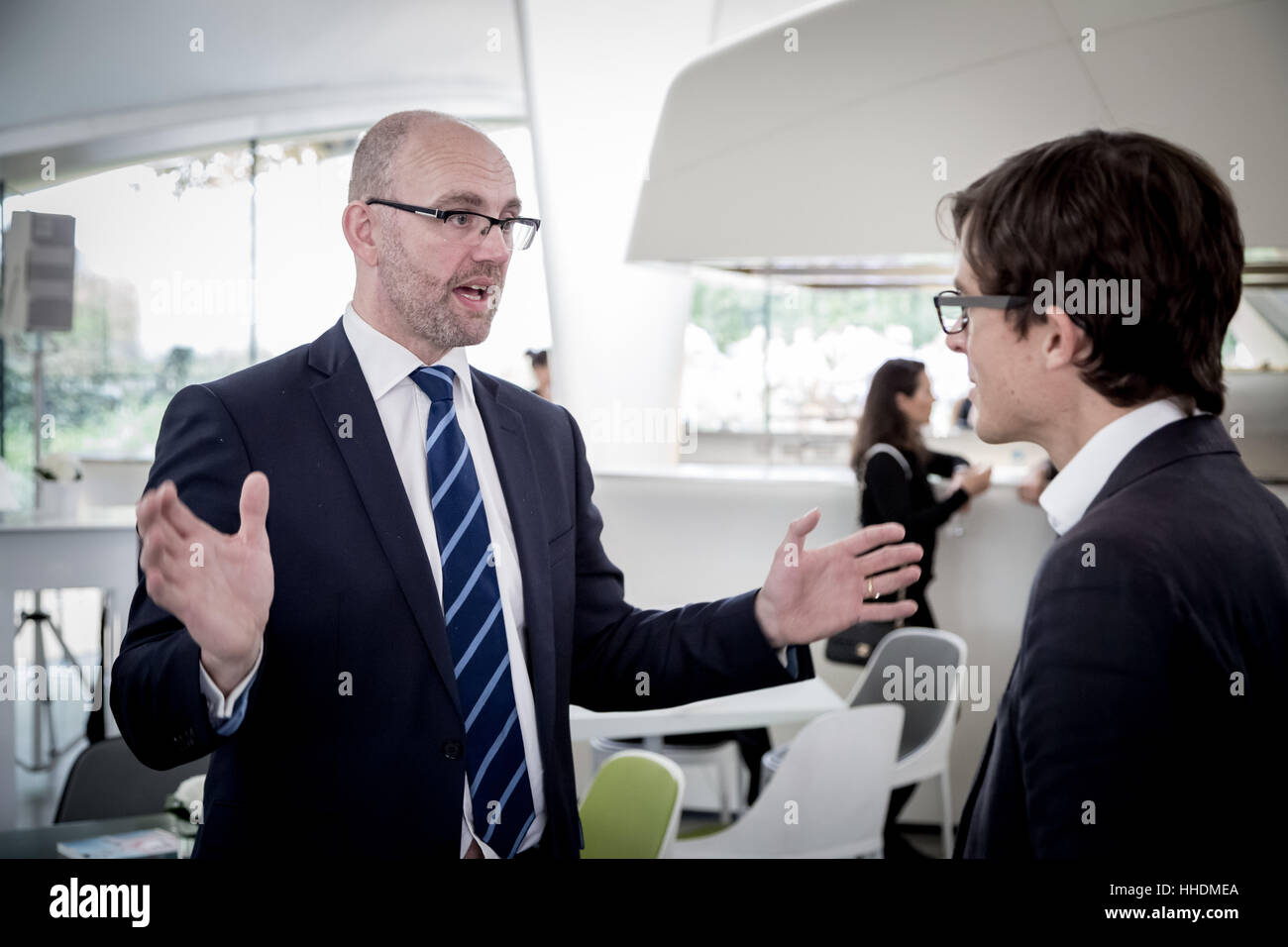 Mark Lightowler (L). DLD London Breakfast. Celebrating the tenth ...