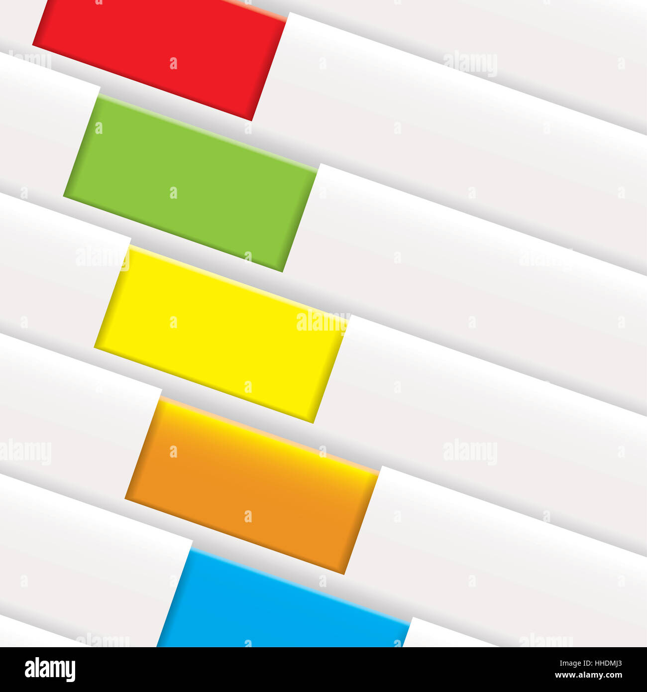 White paper background with colorful tab or tag with copyspace Stock ...