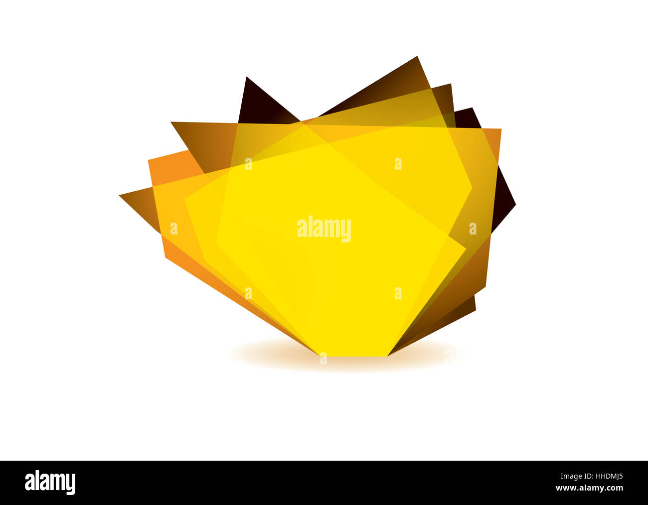 Orange glass shard with white background and copy space Stock Photo - Alamy