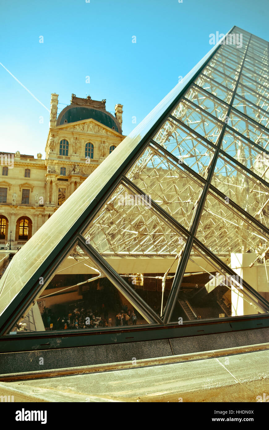 Glass pyramid Louvre museum Stock Photo - Alamy