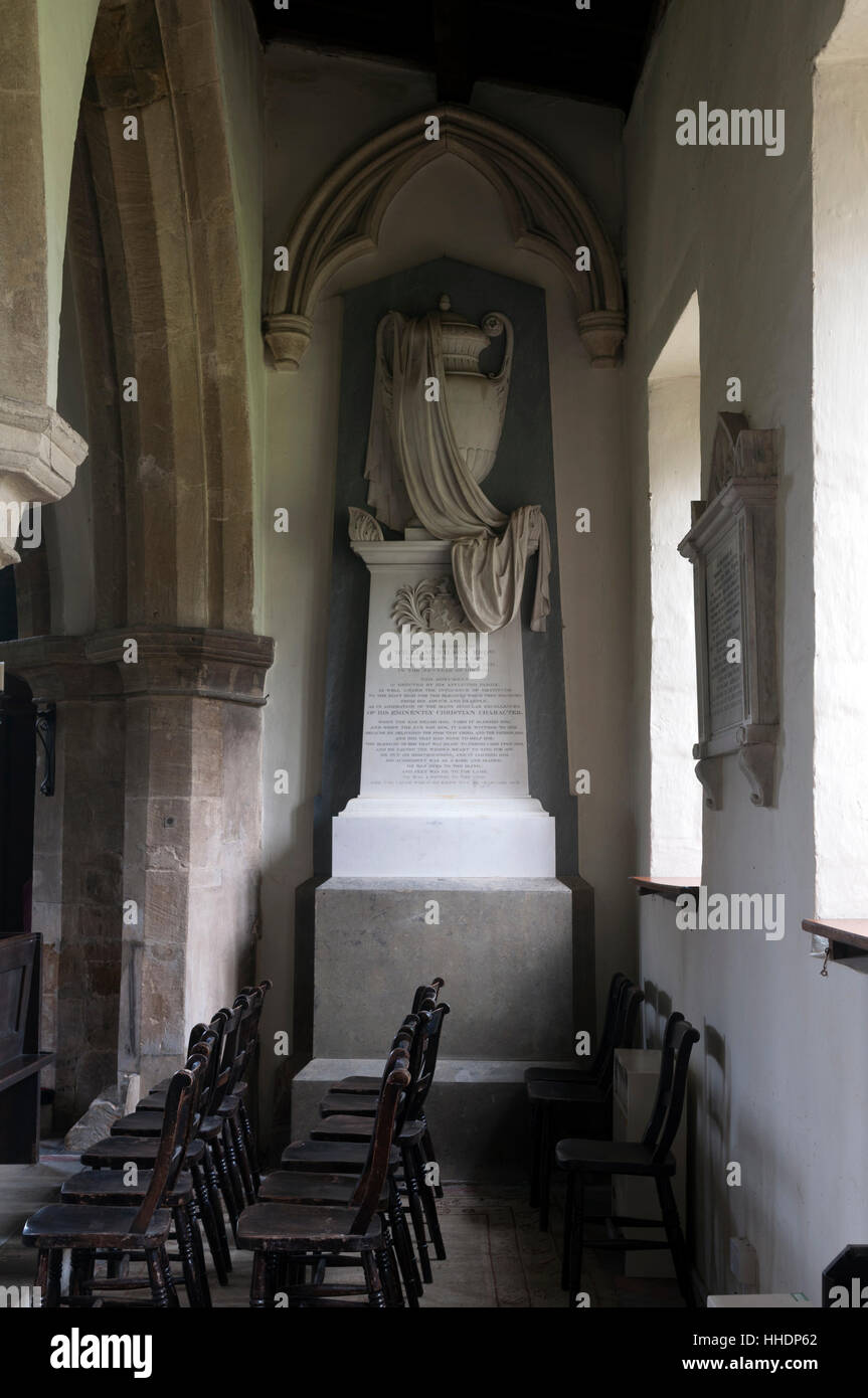 William Wilson memorial, St. James Church, Nether Worton, Oxfordshire ...