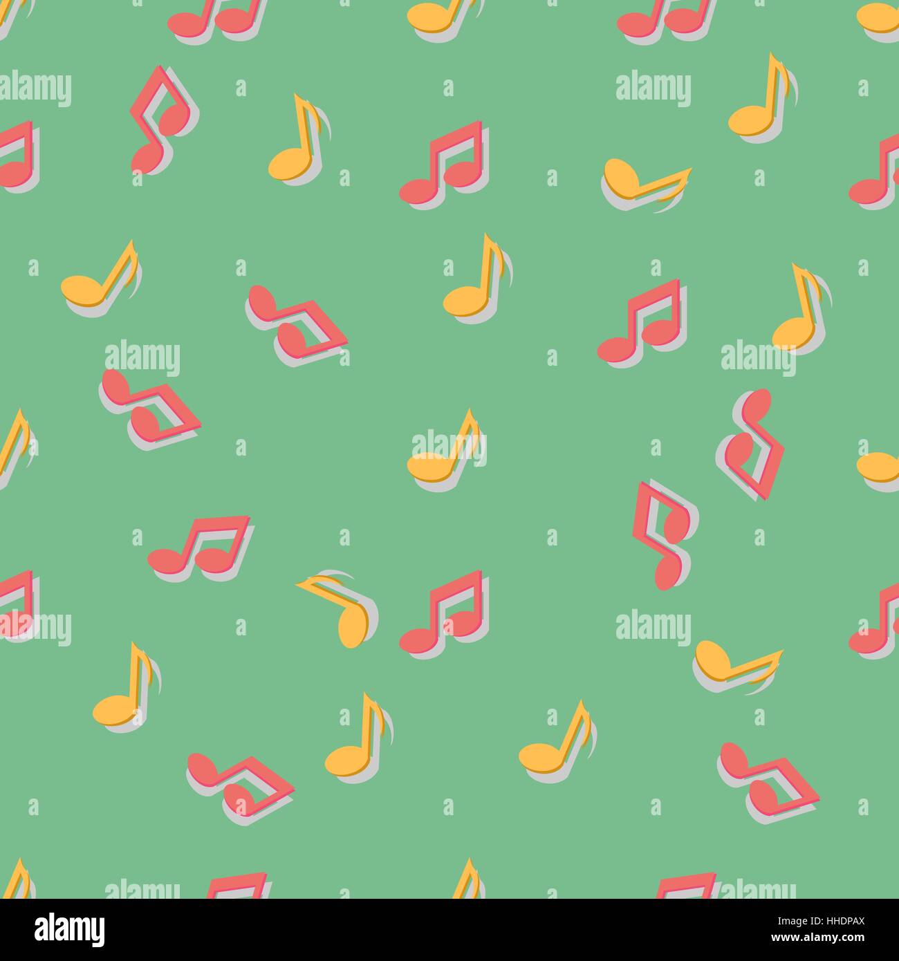 Music notes seamless wallpaper hi-res stock photography and images - Alamy