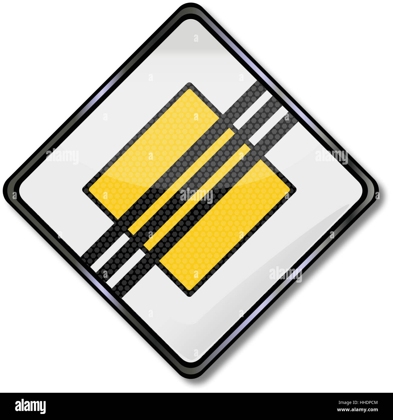 Rhombus Sign Signal Traffic Sign High Resolution Stock Photography and ...