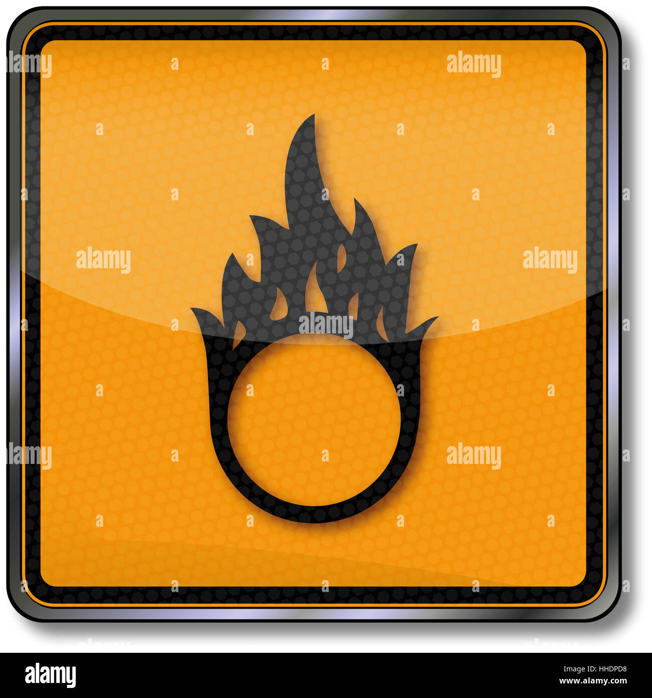Oxidizing material pictogram hi-res stock photography and images - Alamy
