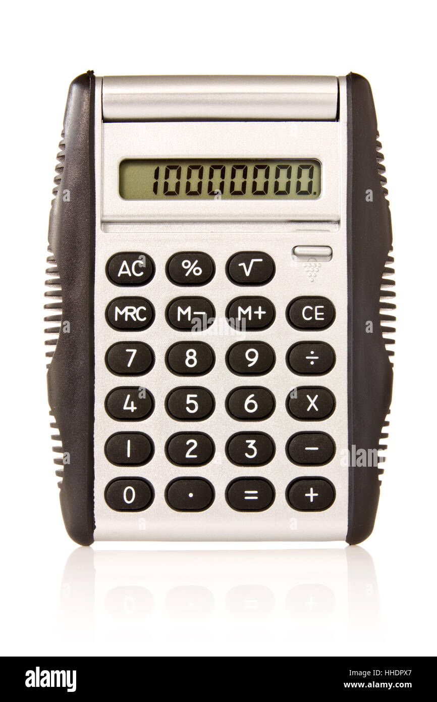 calculation, tool, object, isolated, calculator, work, factory ...