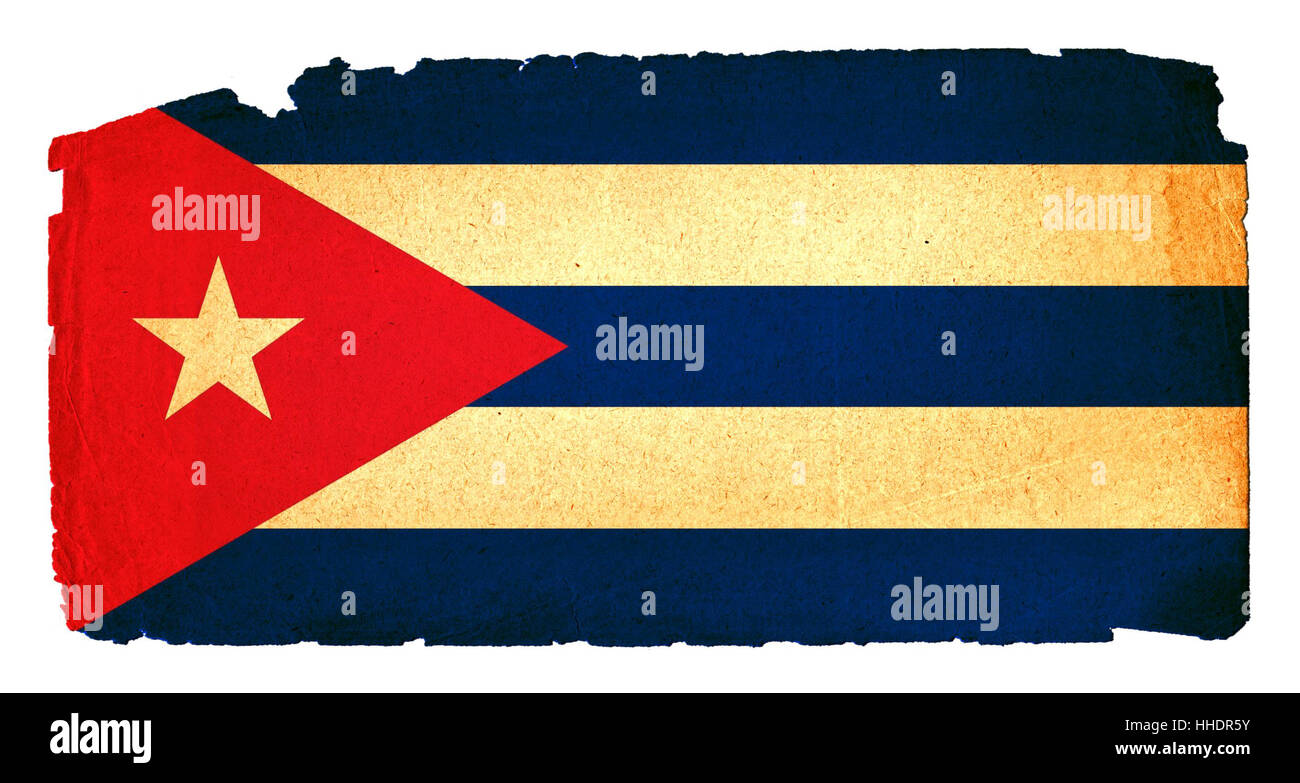 Vintage broken flag cuba retro hi-res stock photography and images - Alamy