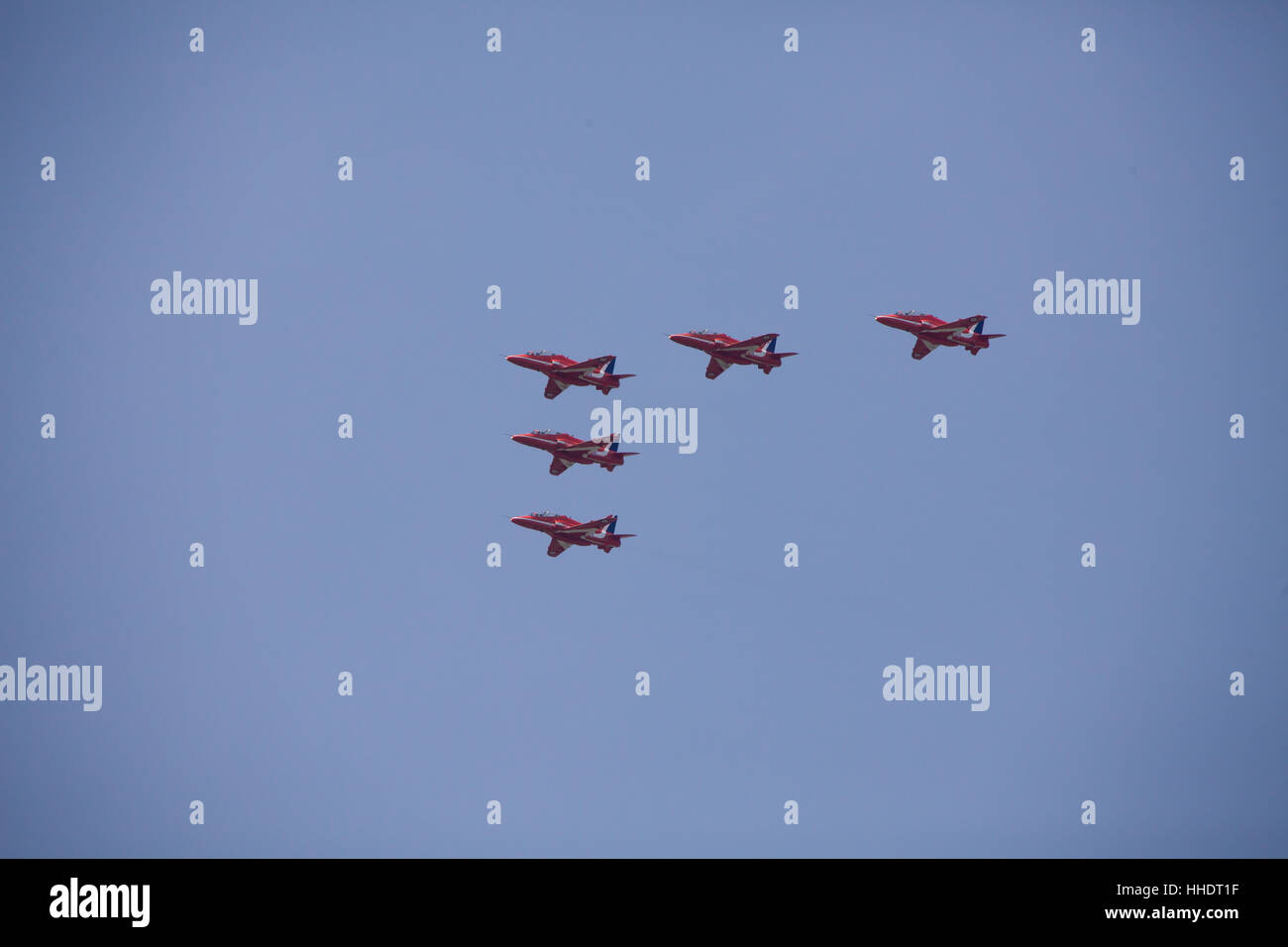 Red Arrows Formation Stock Photo - Alamy