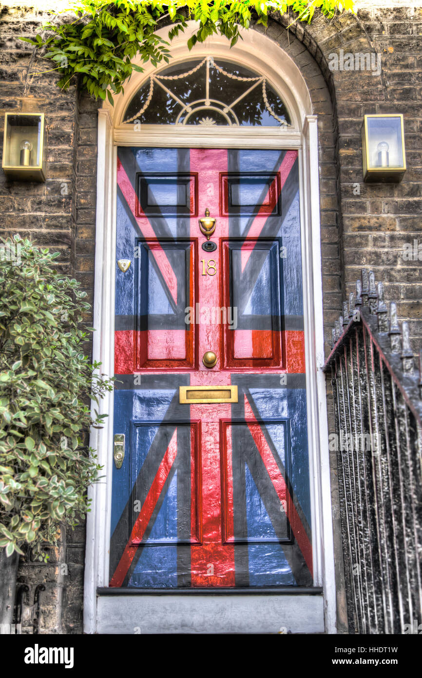 Union Jack Door Stock Photo - Alamy