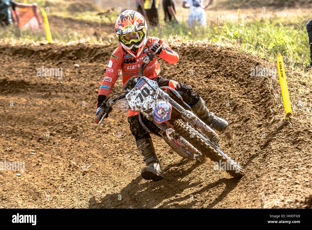 motocross rider in the race Stock Photo - Alamy