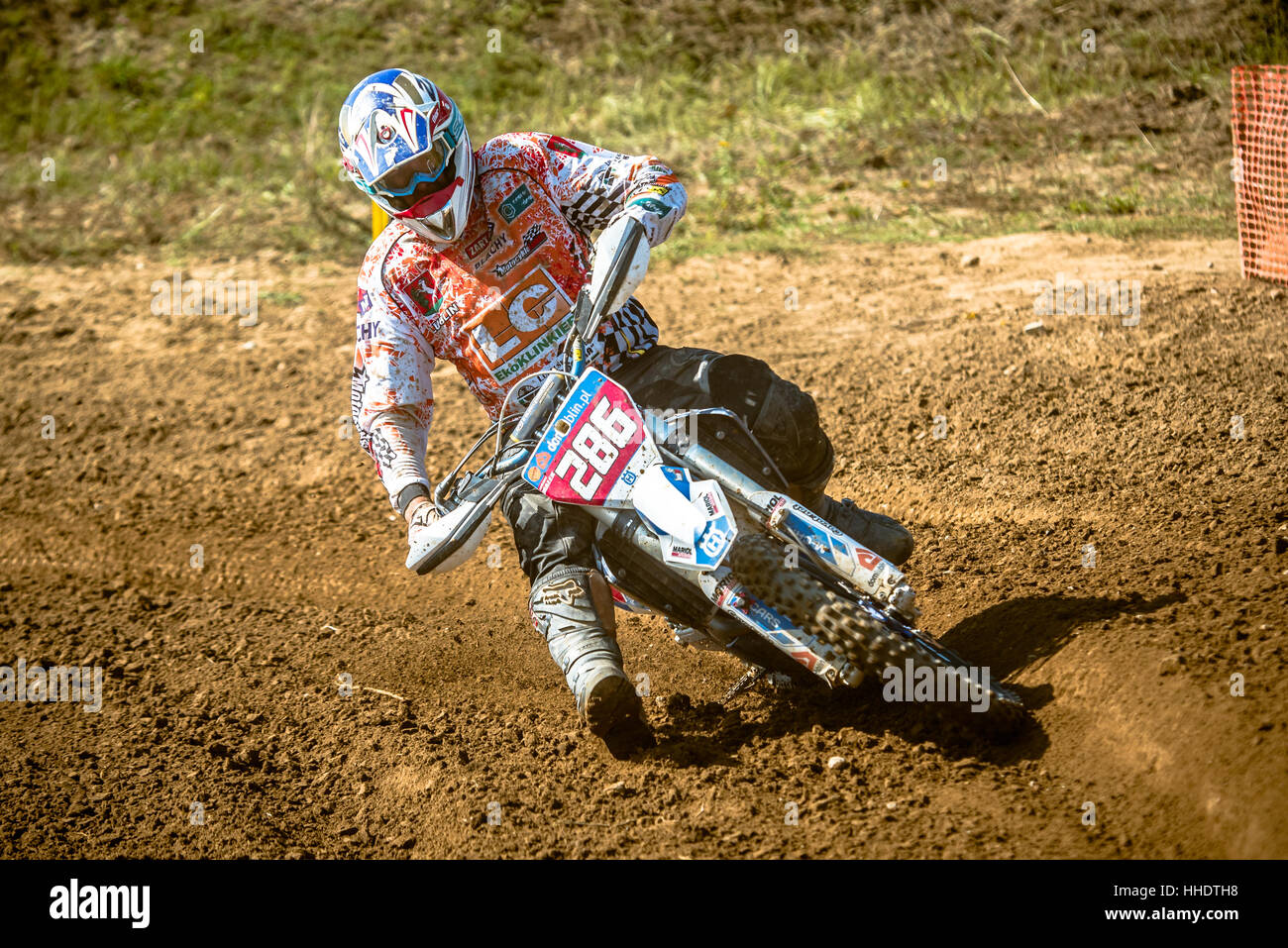 motocross rider in the race Stock Photo - Alamy