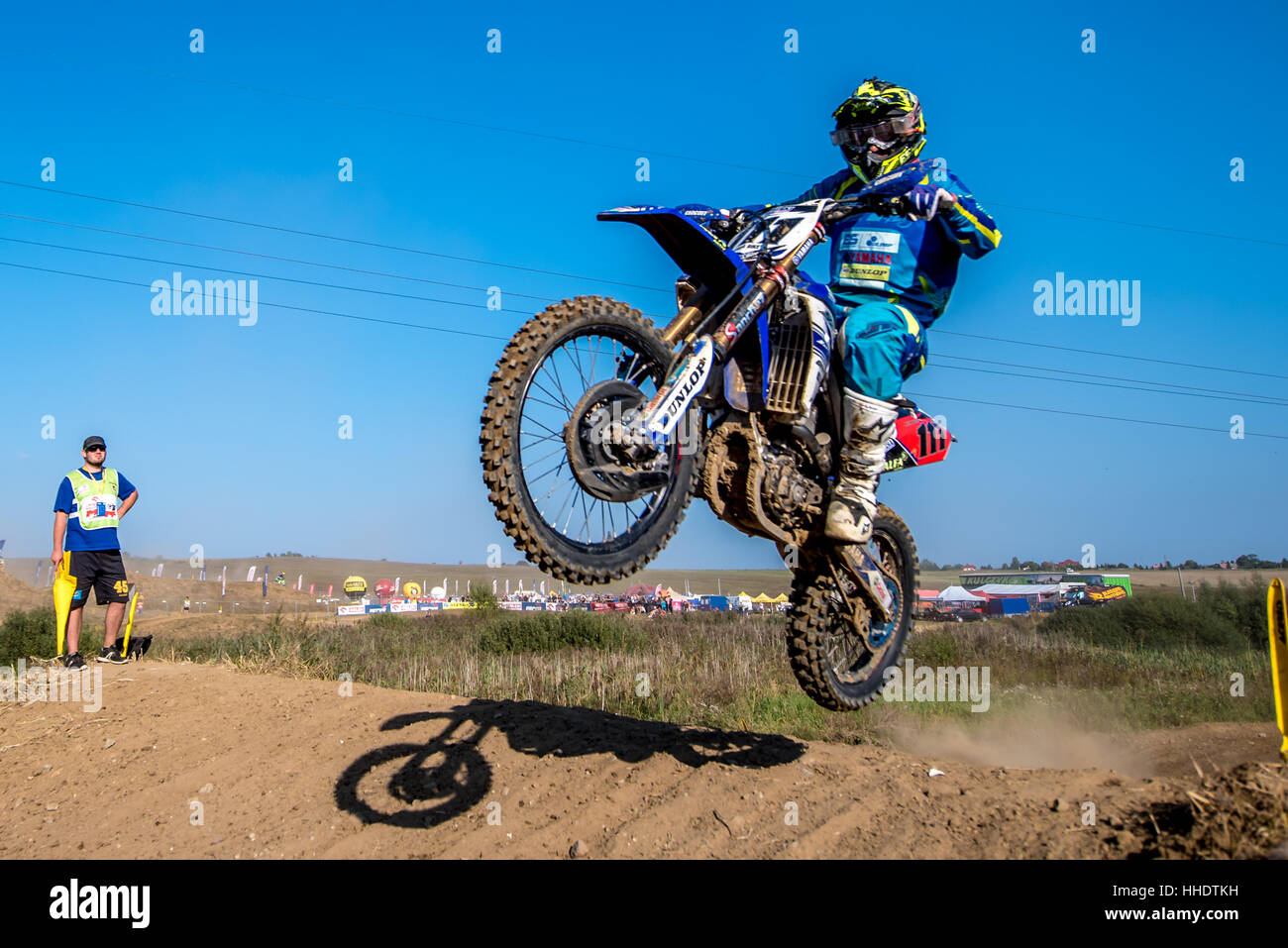 motocross rider in the race Stock Photo - Alamy
