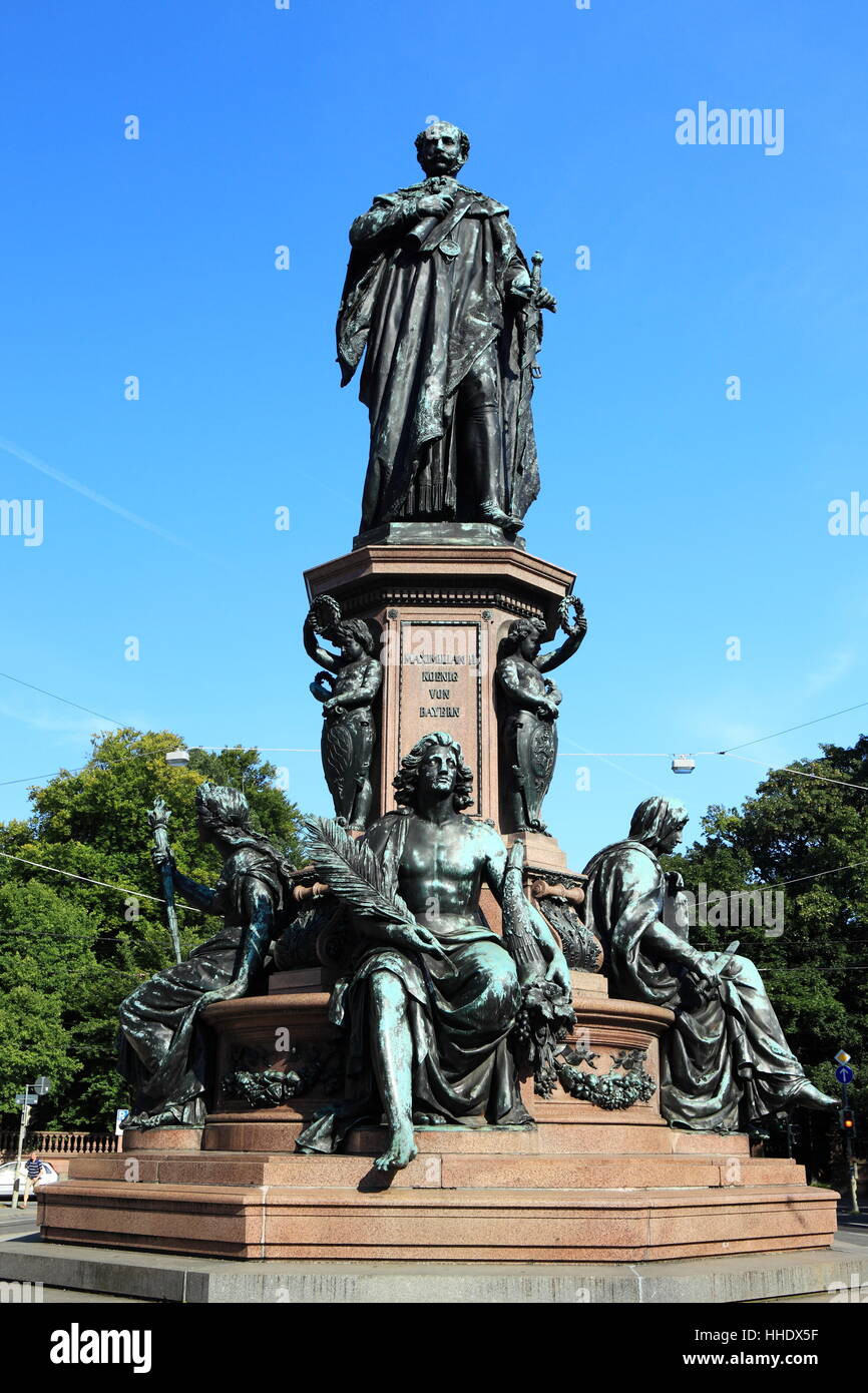 monument, statue, bavaria, germany, german federal republic, munich ...