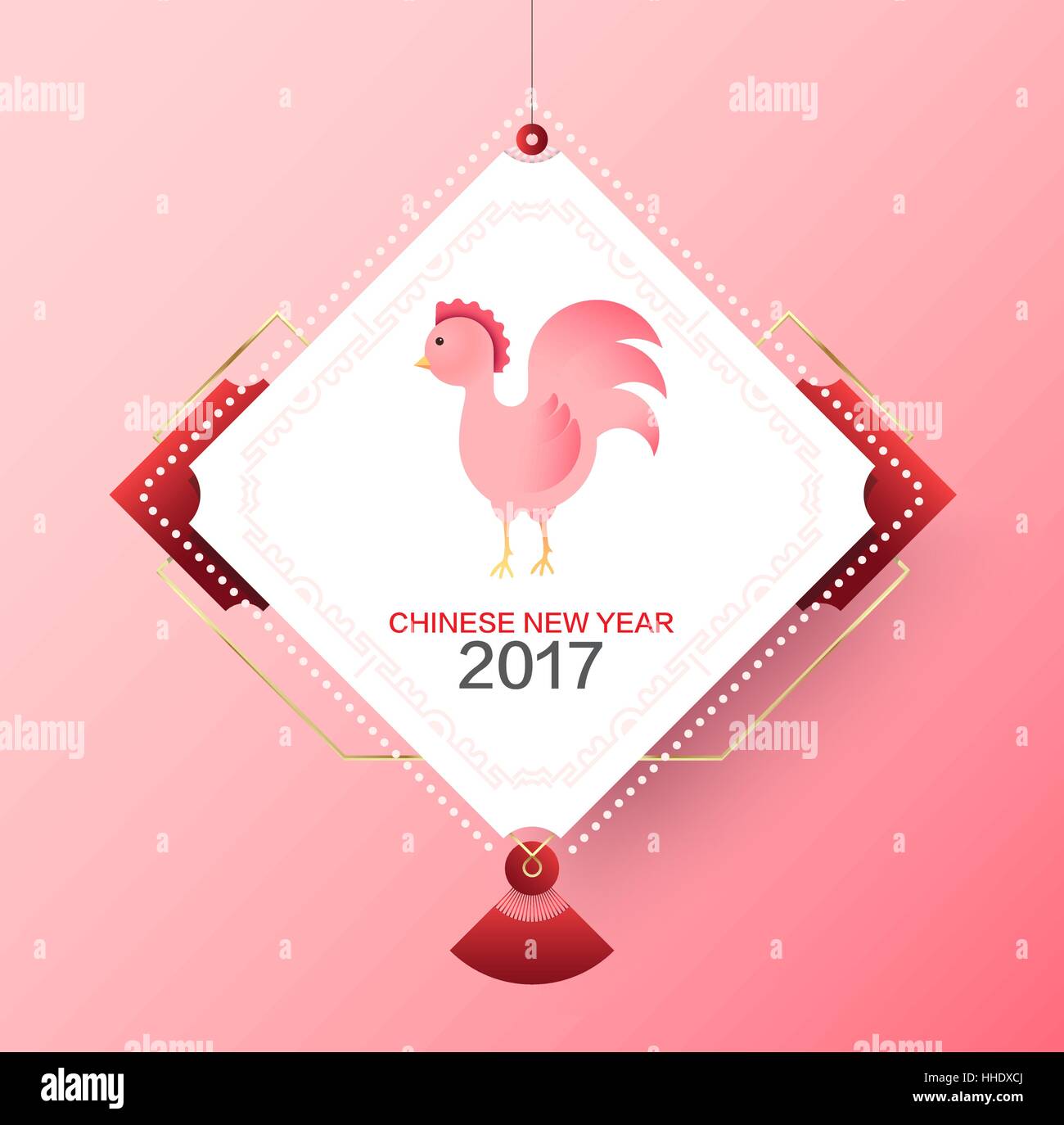 Year rooster design chinese new hi-res stock photography and images - Alamy