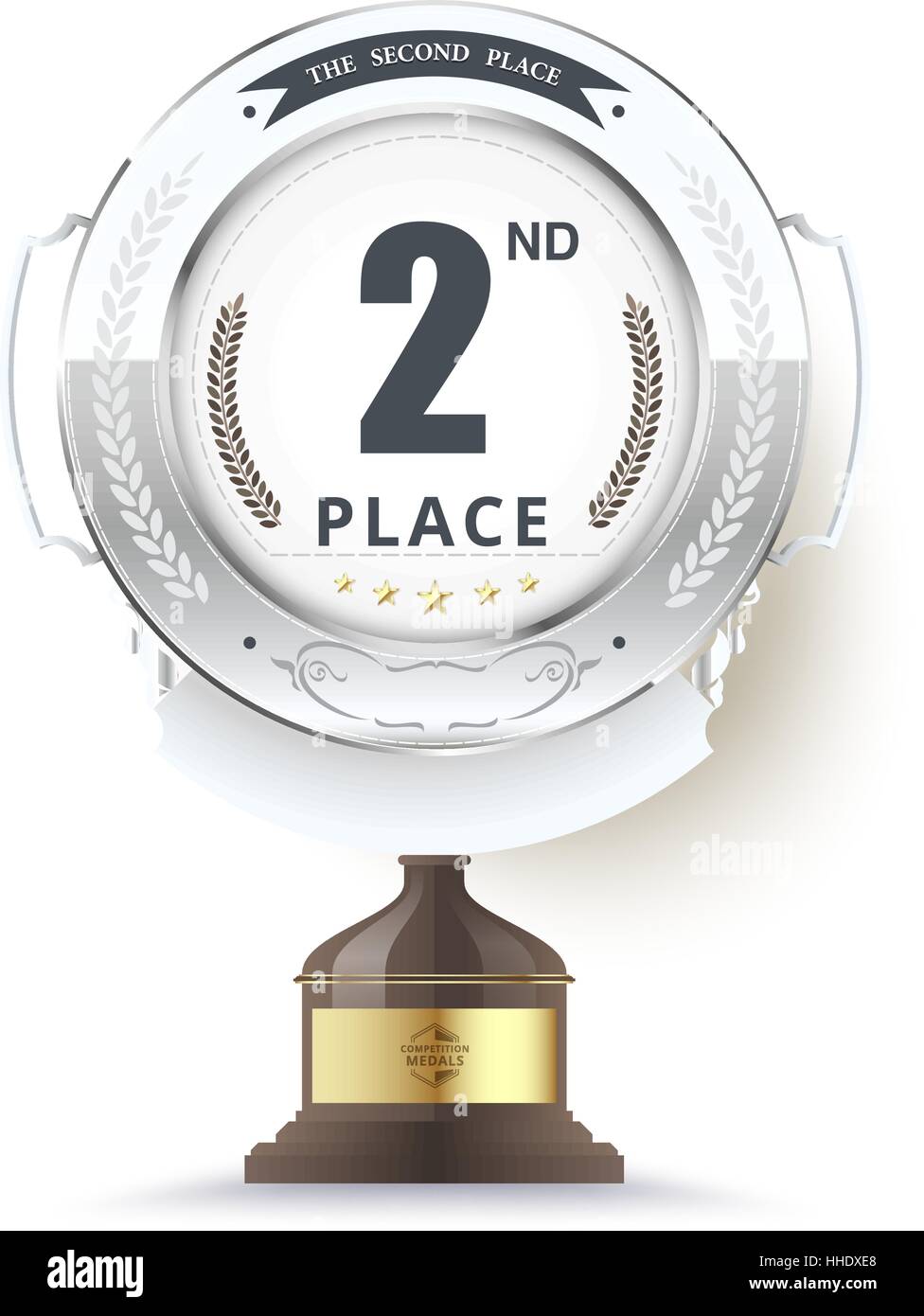 Second place Stock Vector Images - Alamy