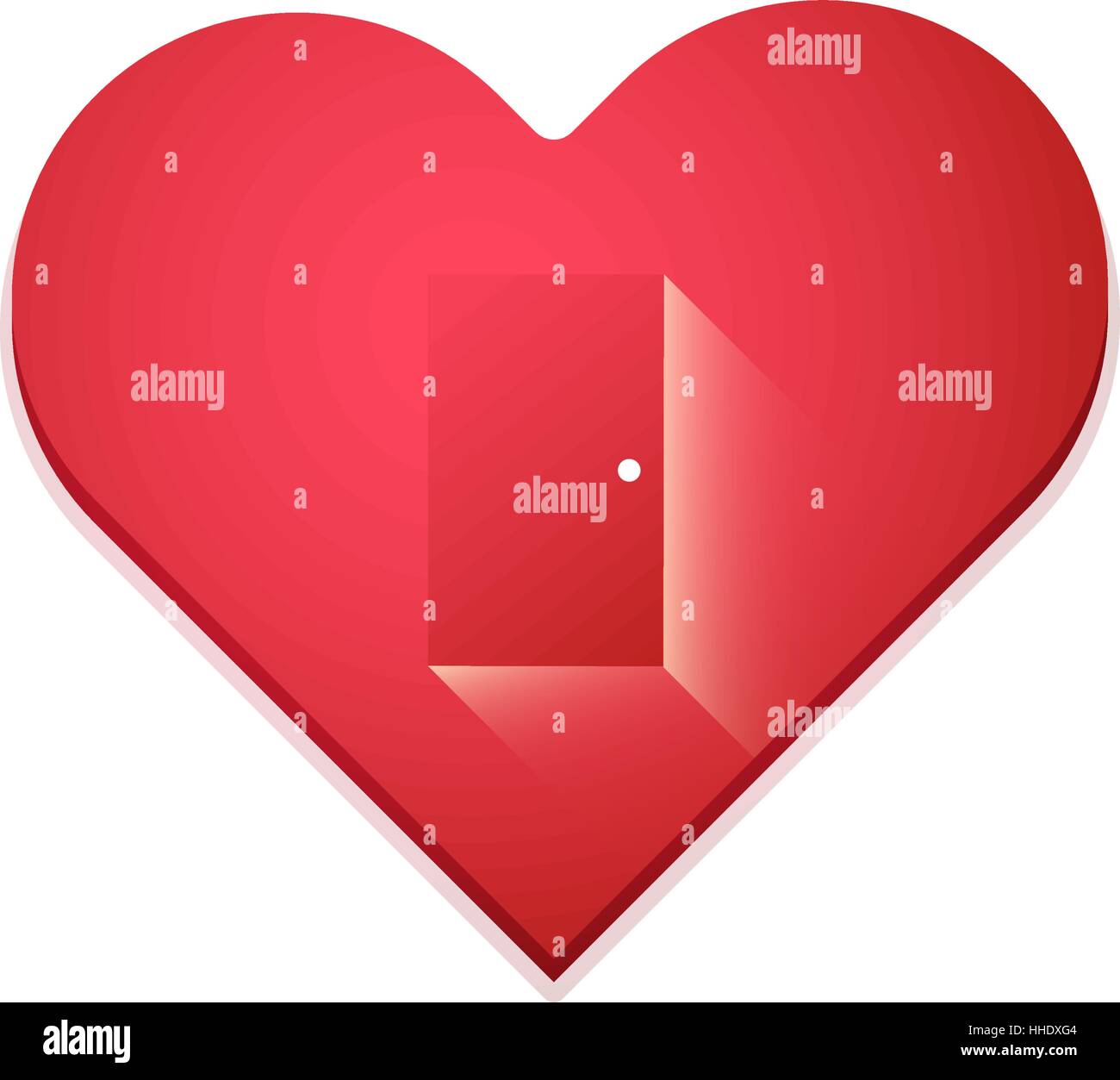 Door love logo hi-res stock photography and images - Alamy