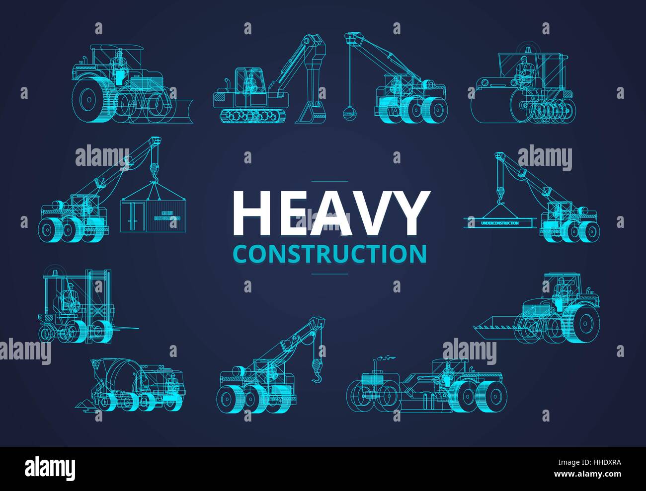Bulldozer white background Stock Vector Images - Alamy