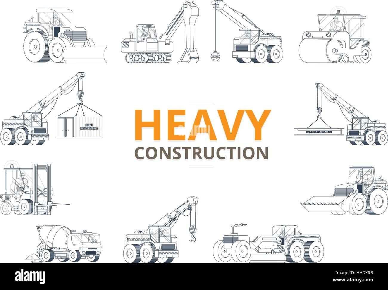 Tractor grader Stock Vector Images - Alamy