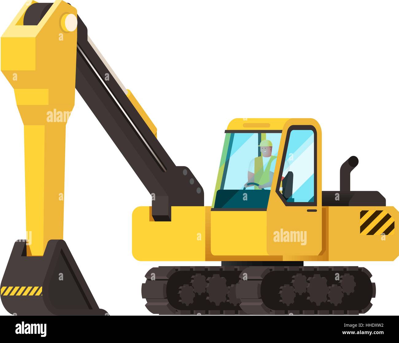 Dredge at work Stock Vector Images - Alamy