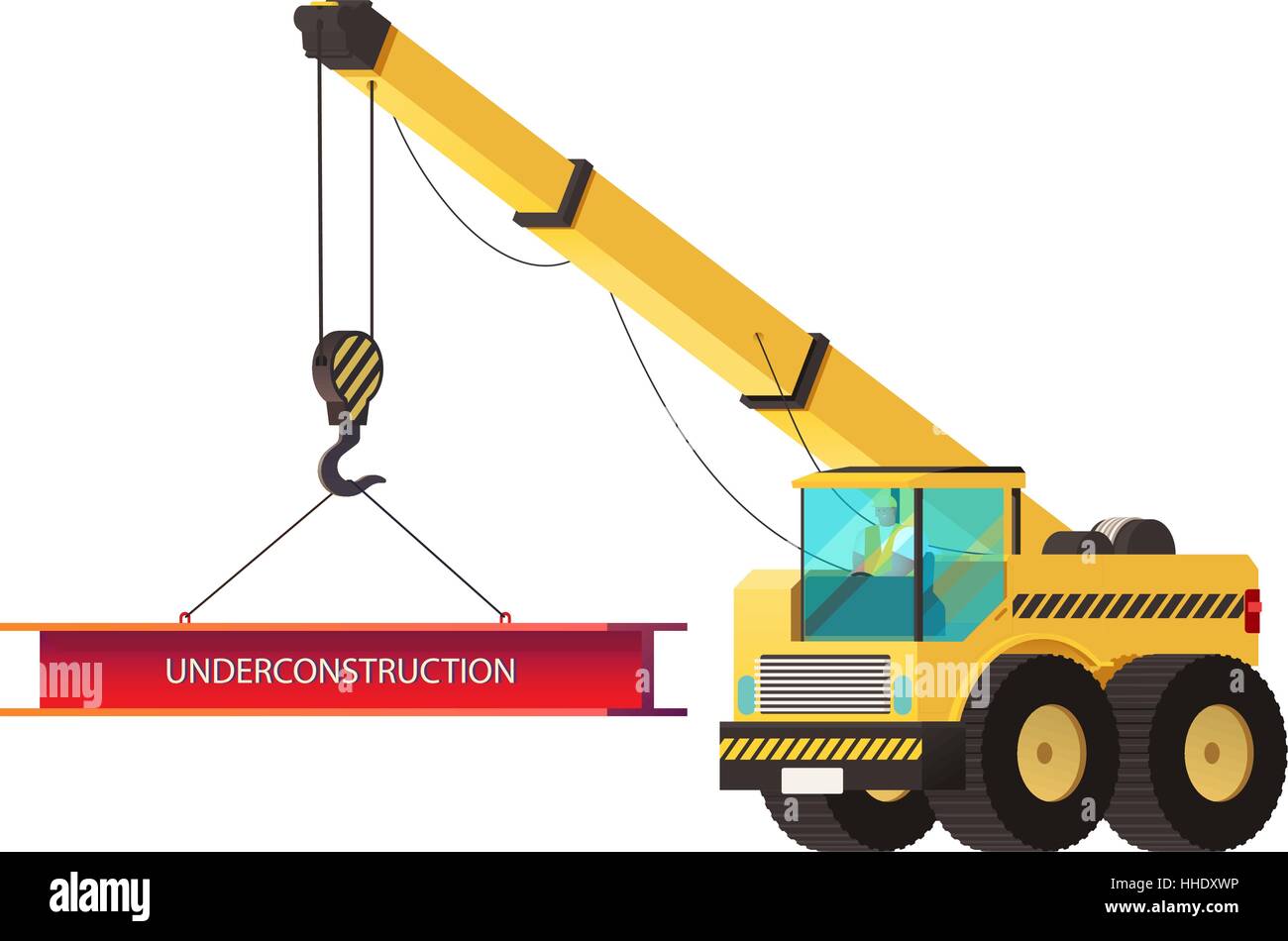 Truck construction site Stock Vector Images - Alamy