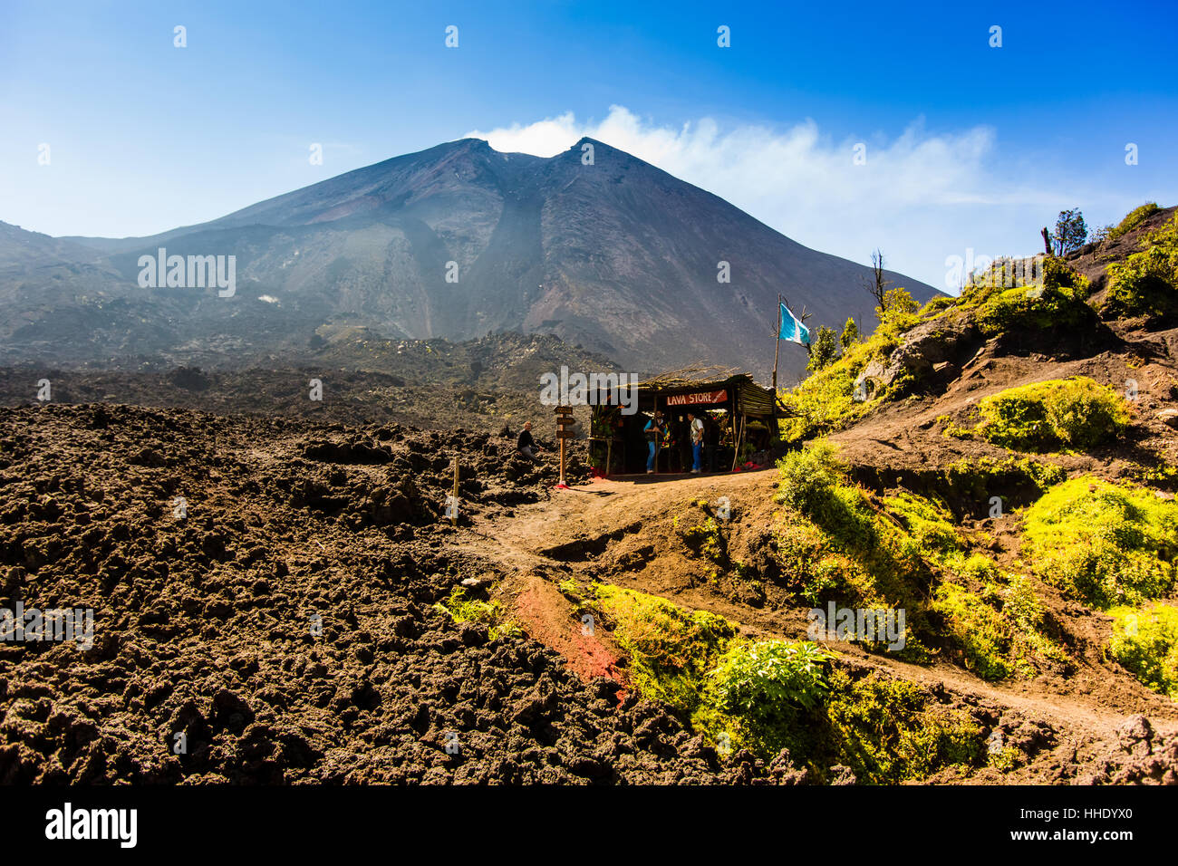 The Lava Store at the base of Pacaya Volcano in Guatemala City ...