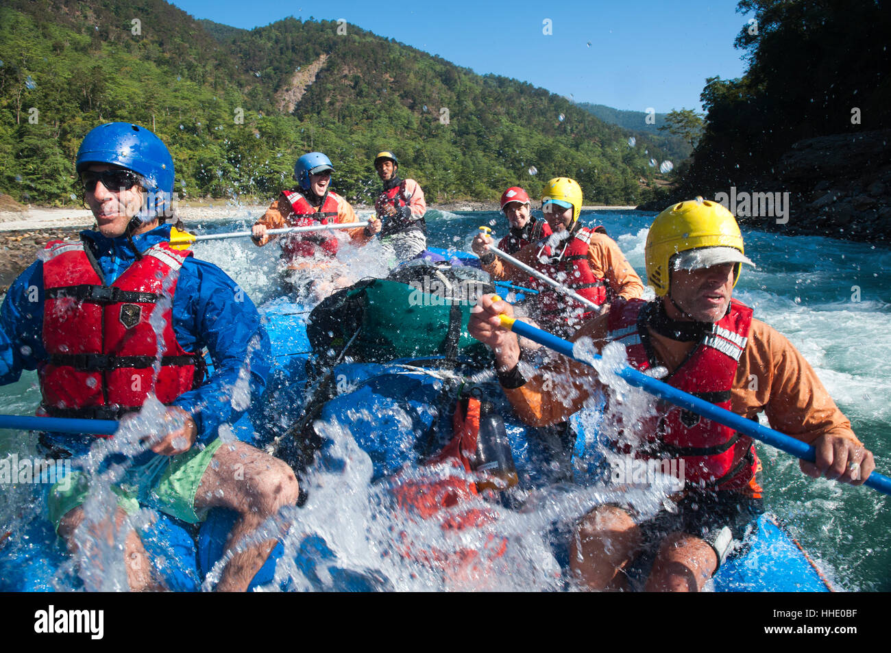 A rafting expedition on the Karnali River, west Nepal Stock Photo - Alamy