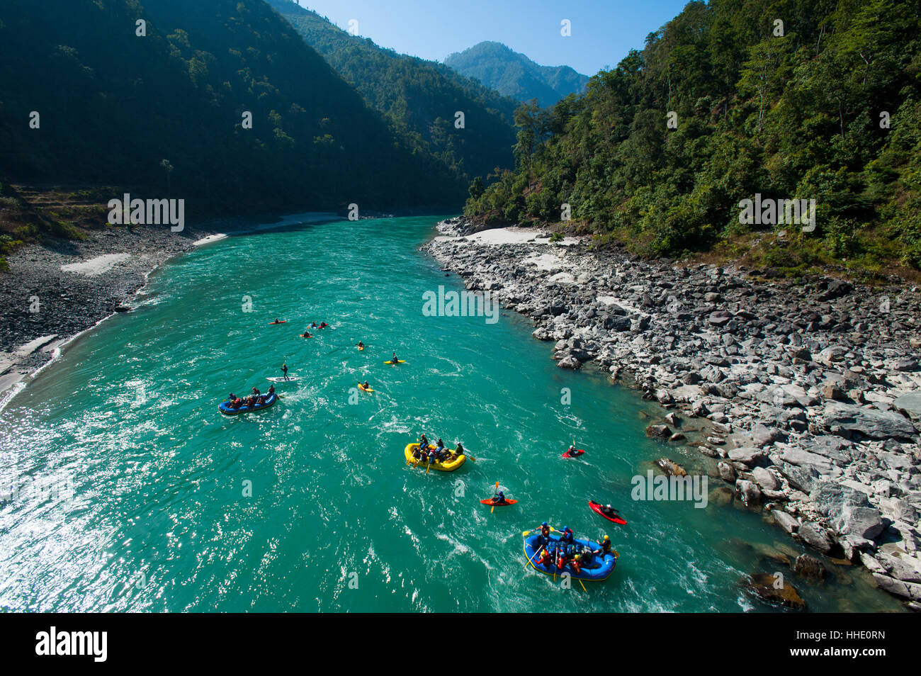 A rafting expedition on the Karnali River, west Nepal Stock Photo - Alamy
