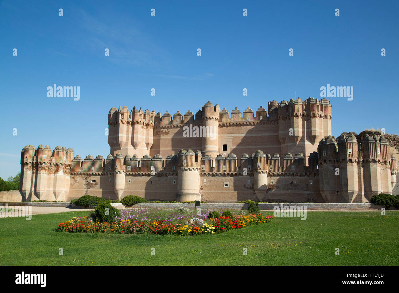 Castle of Coca, built 15th century, Coca, Segovia, Castile y Leon ...