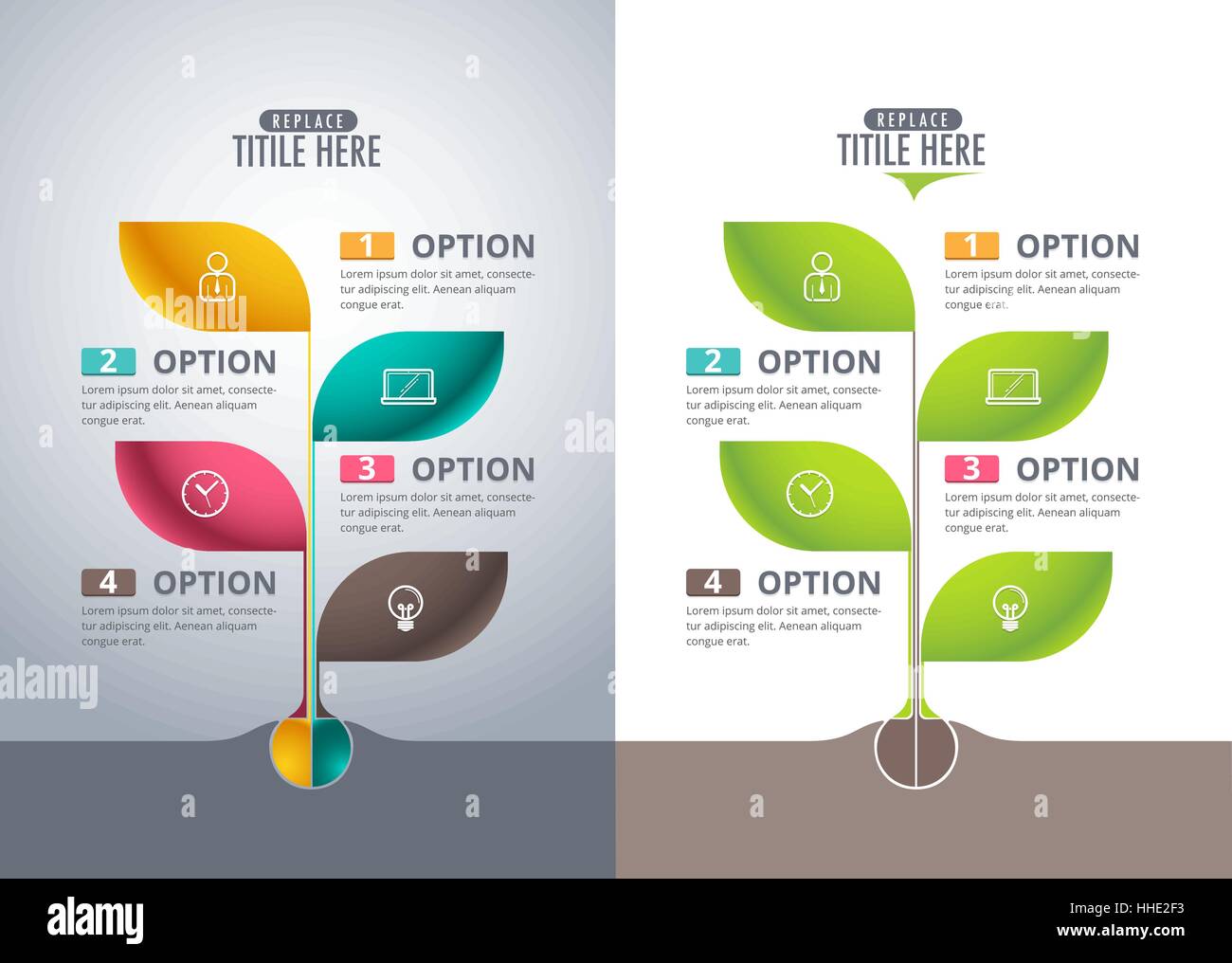 Tree infographic Stock Vector Images - Alamy